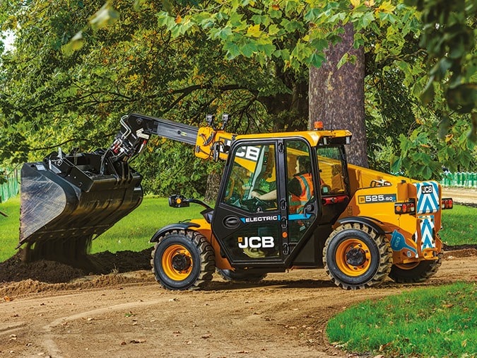 Elektrische verreiker JCB 525-60E - Geruisloos en milieuvriendelijk